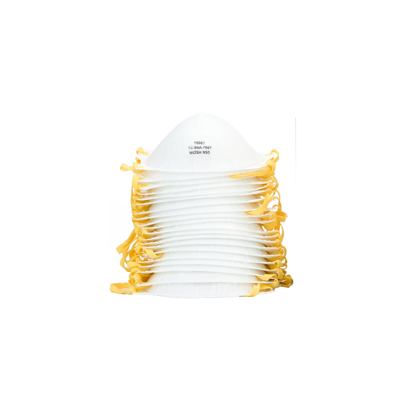 N95 Respirator Mask, Disposable, Without Valve, 20 Count
