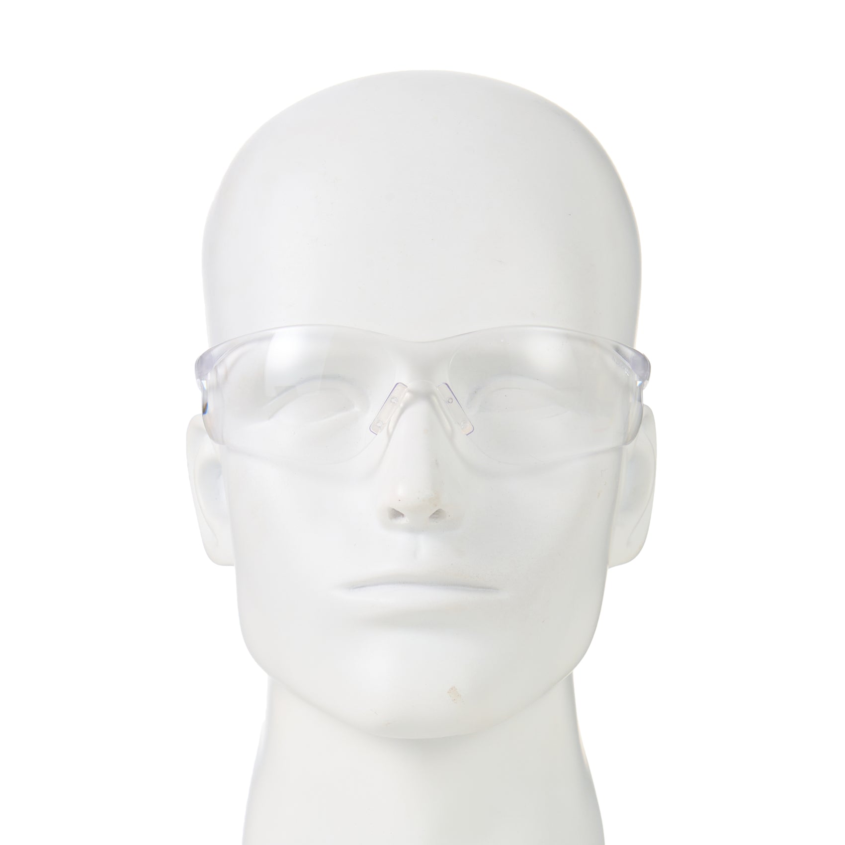 Safety Glasses, Anti-Scratch, Frameless, Clear, Wraparound, Olympia